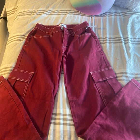 RSQ | Jeans | Burgundyred Cargo Pants | Poshmark
